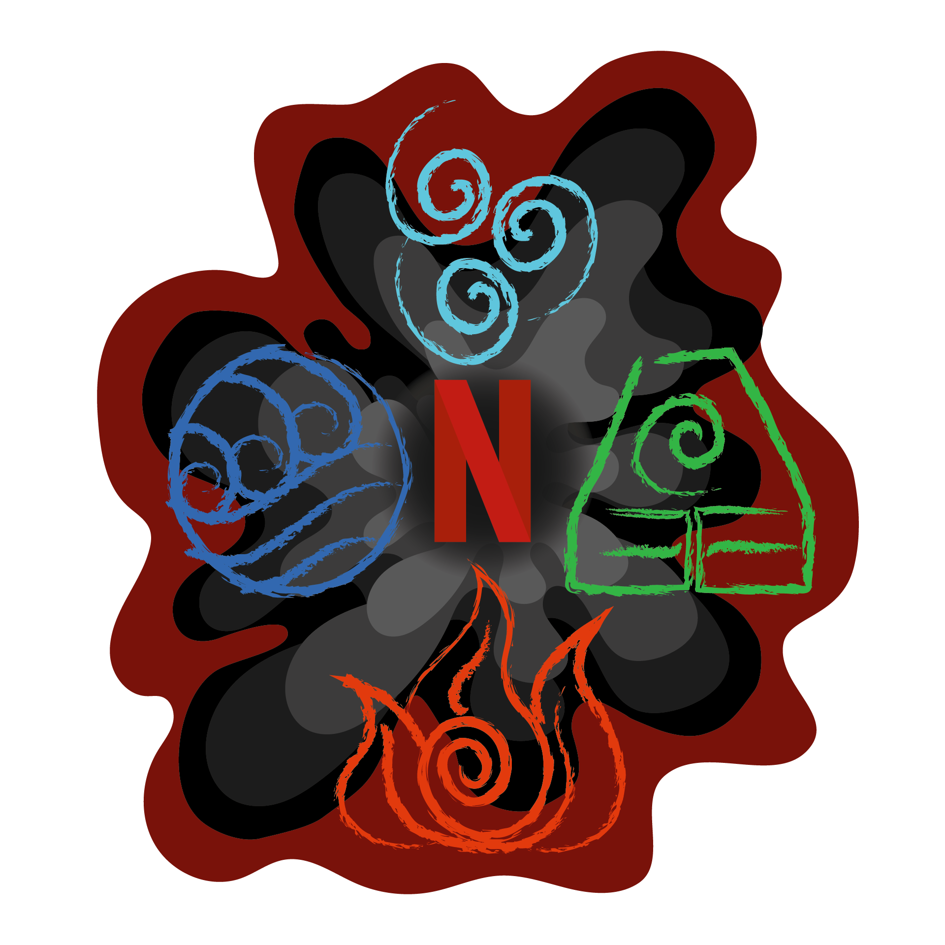 how to draw fire nation symbol